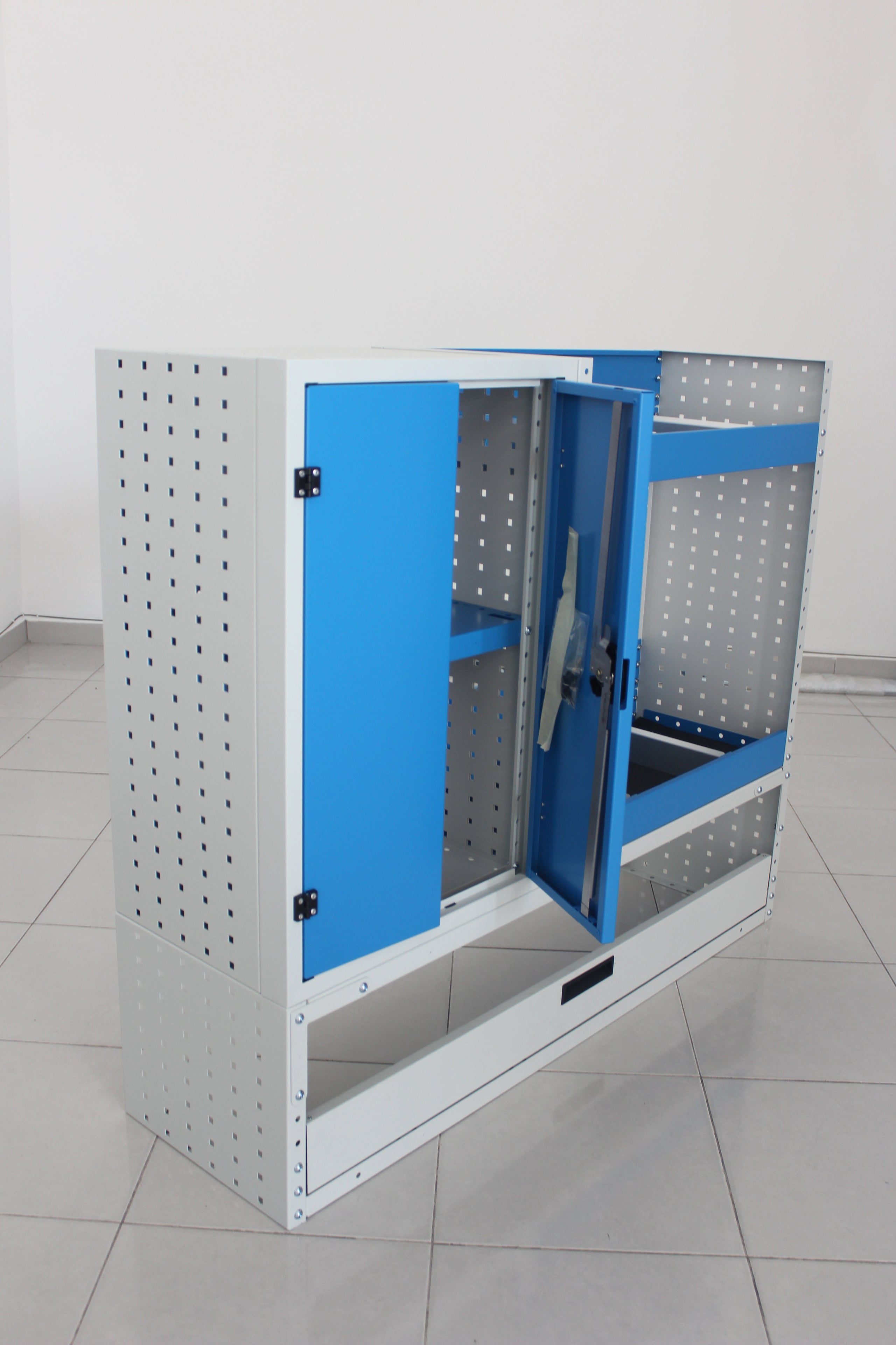 Locker with Shelf Tray and Drop Down Door